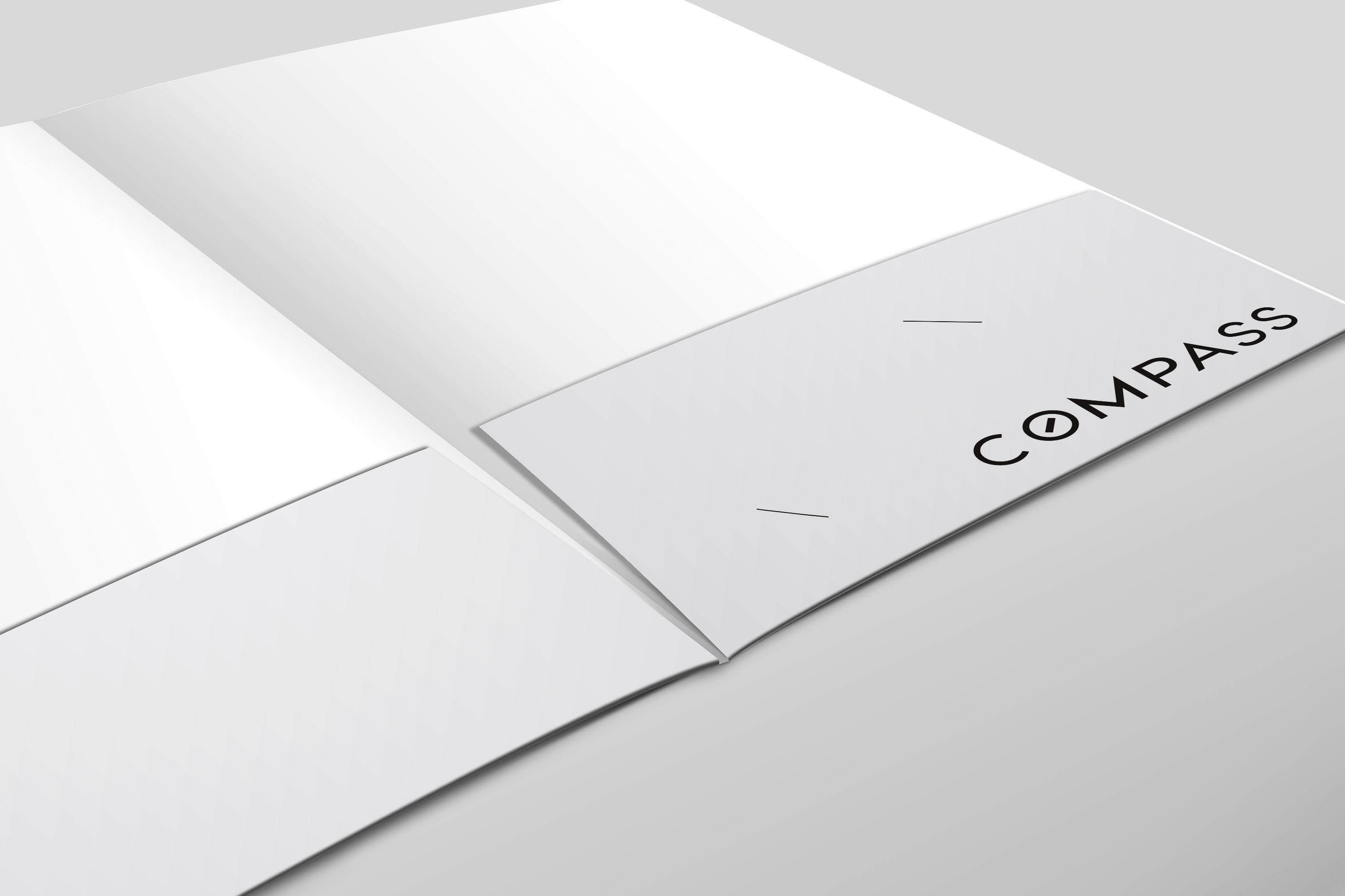 Compass Custom Luxury Presentation Folder Printing With Embossed FOIL ...