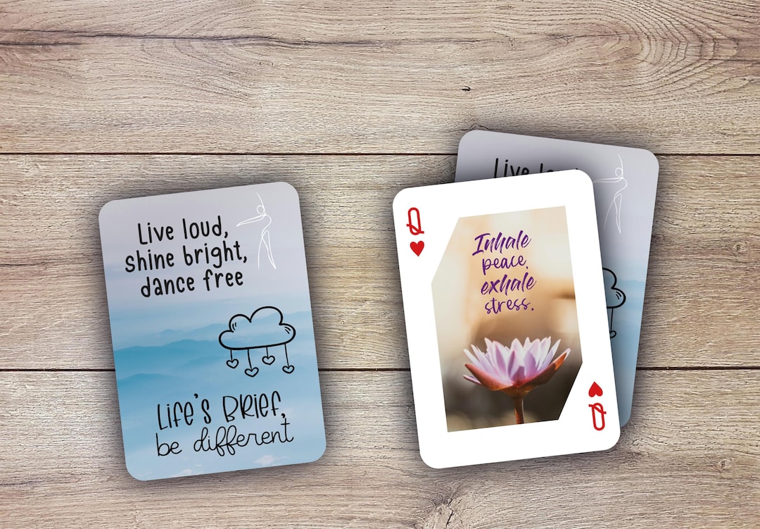 RUSH Motivational Playing Cards Deck Custom Photo Playing Cards Wedding ...