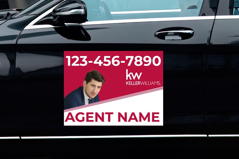 Keller Williams Car Magnets Custom Designed Real Estate Signs Magnetic ...