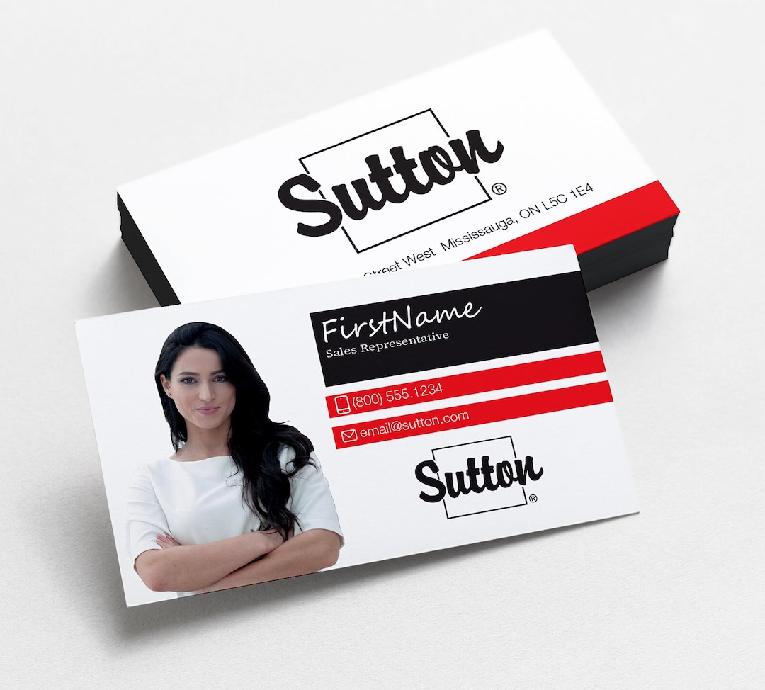 Sutton Business Cards | Business Cards Soft Touch Laminated | Real ...