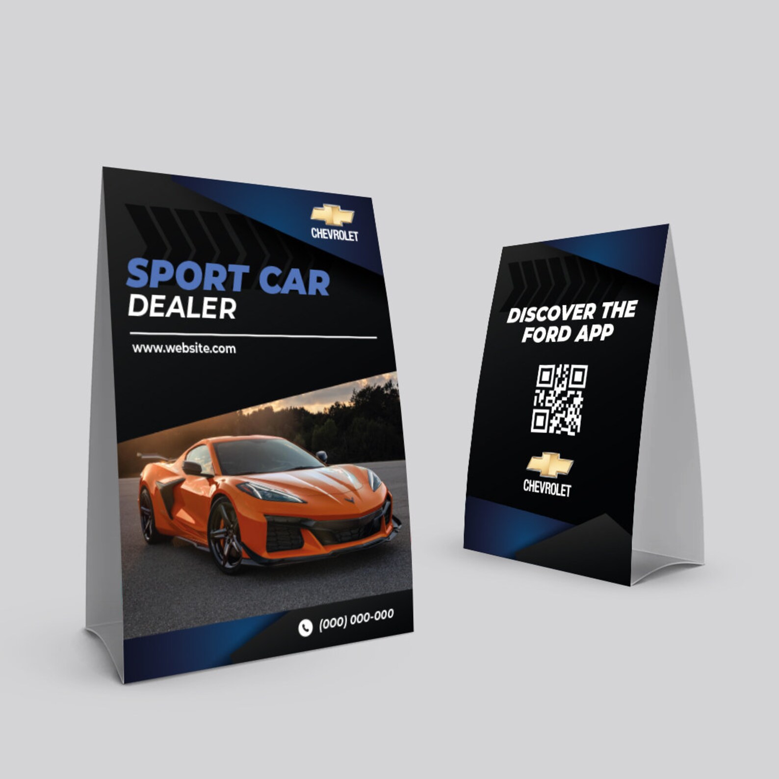 Printed Dealership Tent Table Tent Card Dealership Custom Tent Card ...