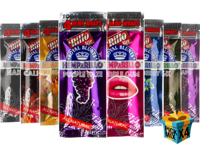 Royal Blunts All Flavours, 4x Blunts per Pack Mix Pack Option FREE GIFT ...