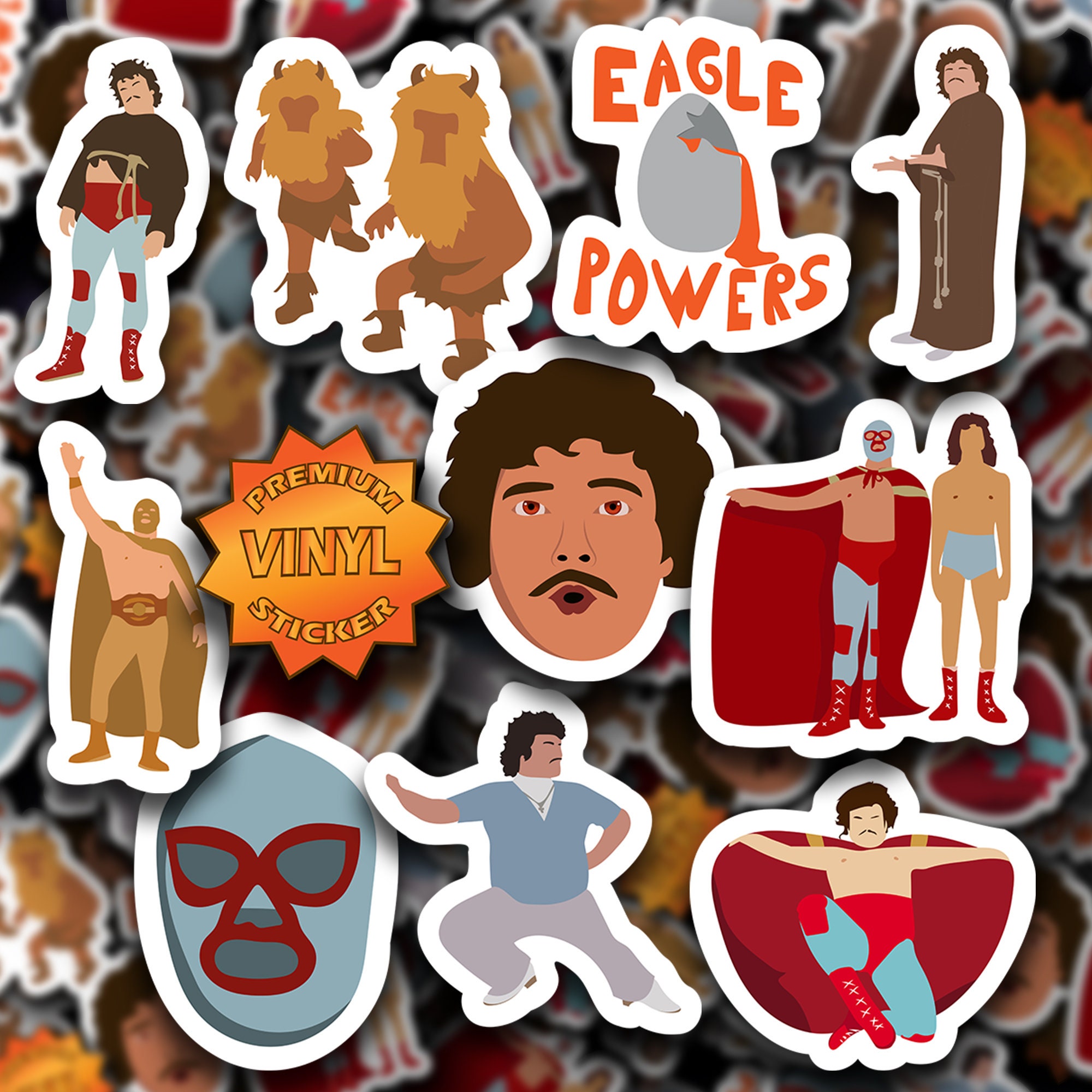 Nacho Libre Sticker 10 Pack. Perfect Gift for Jack Black Lover. - Etsy