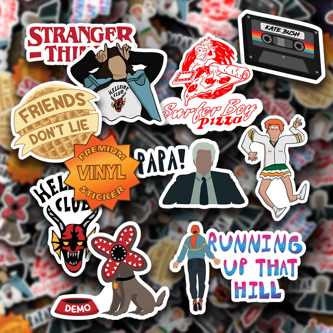 Stranger Things Sticker 10 Pack. Perfect Gift for Stranger Things Lover ...