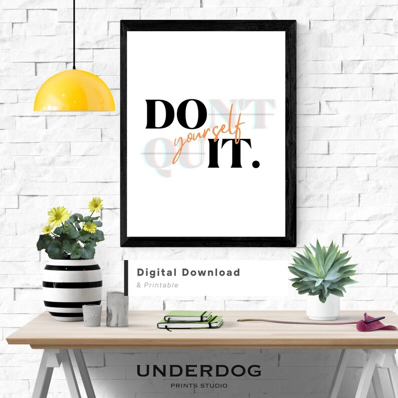 Don't Quit Printable Wall Art, Office, Room Decor, Don't Quit Wall Art ...