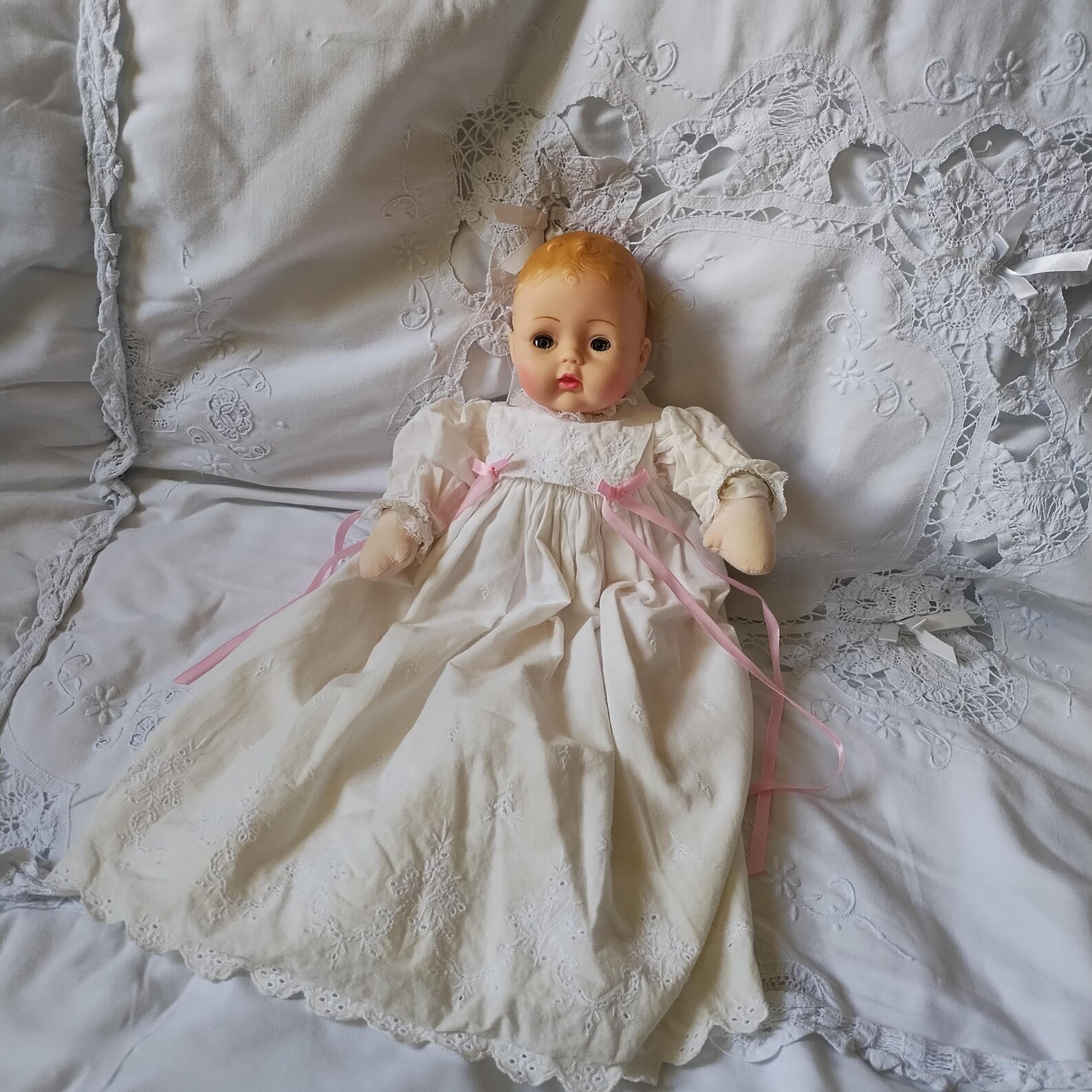 Vintage Madame Alexander Huggable Huggums Soft Body Baby's First Baby ...