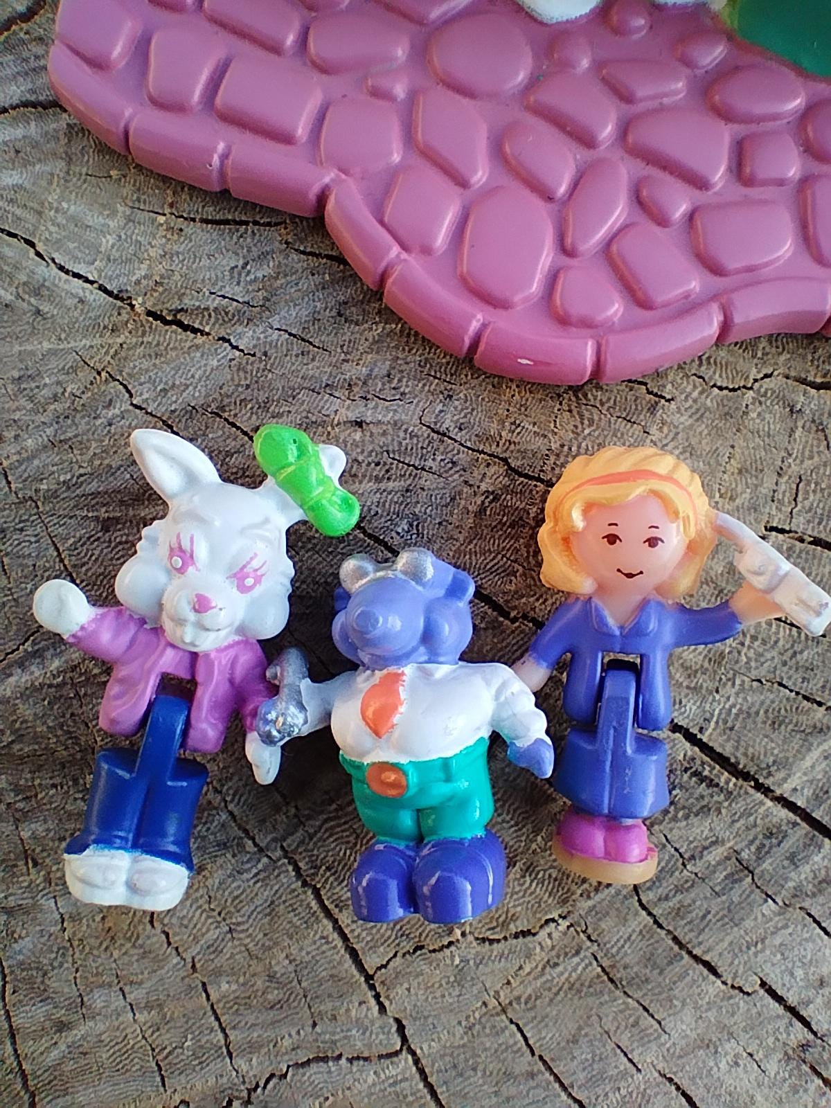 Bluebird Polly Pocket Rabbit House Animal Wonderland Playset W/ Dolls ...