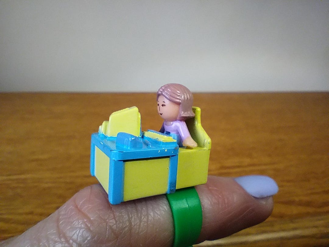 Vintage 1989 Polly Pocket Pixie's Homework Ring - Etsy