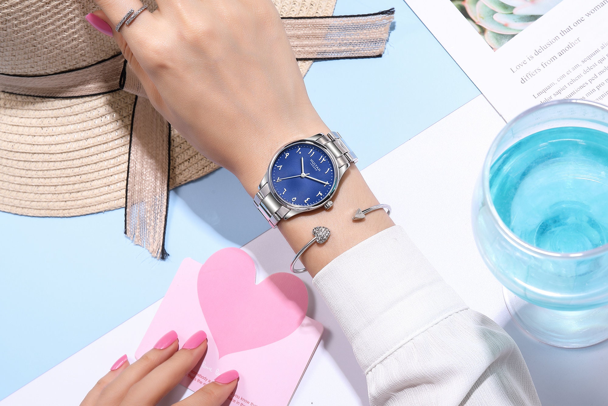 Red Arabic Number Watches for Women Islamic Gift Watch - Etsy