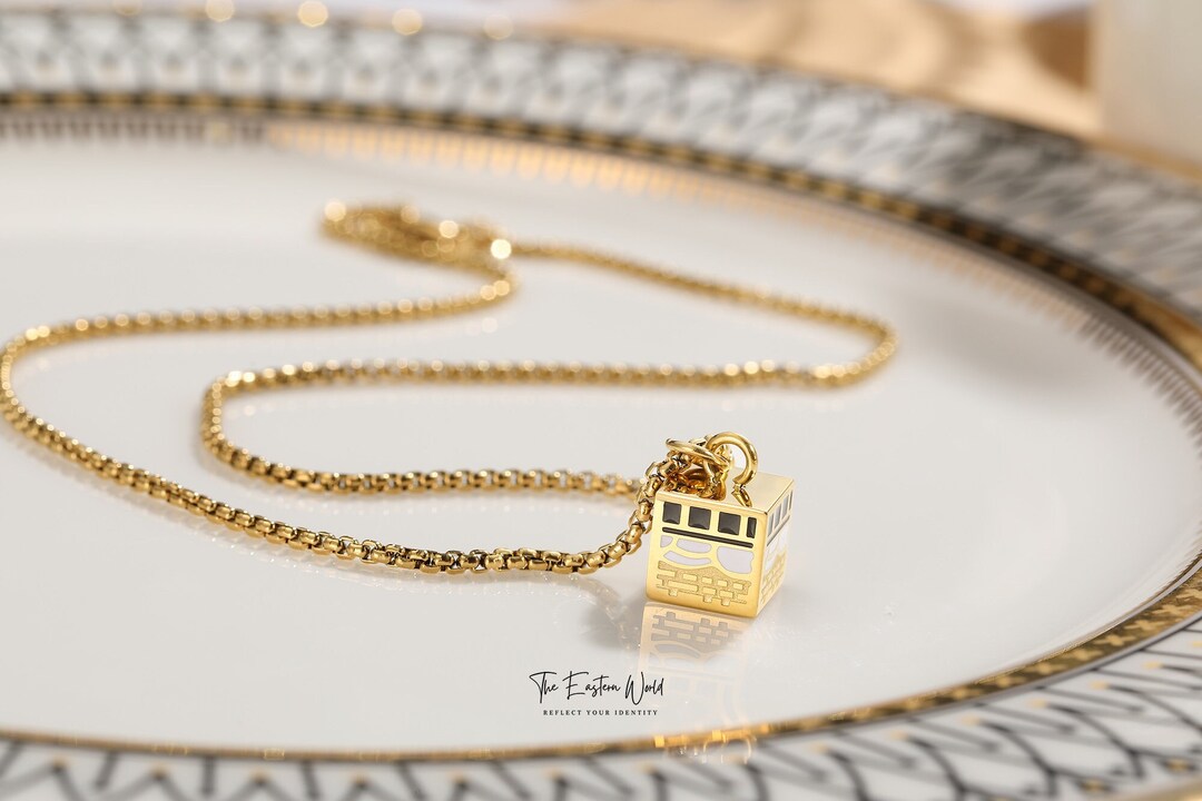 Buy 3D Kaaba Necklaces for Women, Islamic Jewelry, Gift for Muslim ...