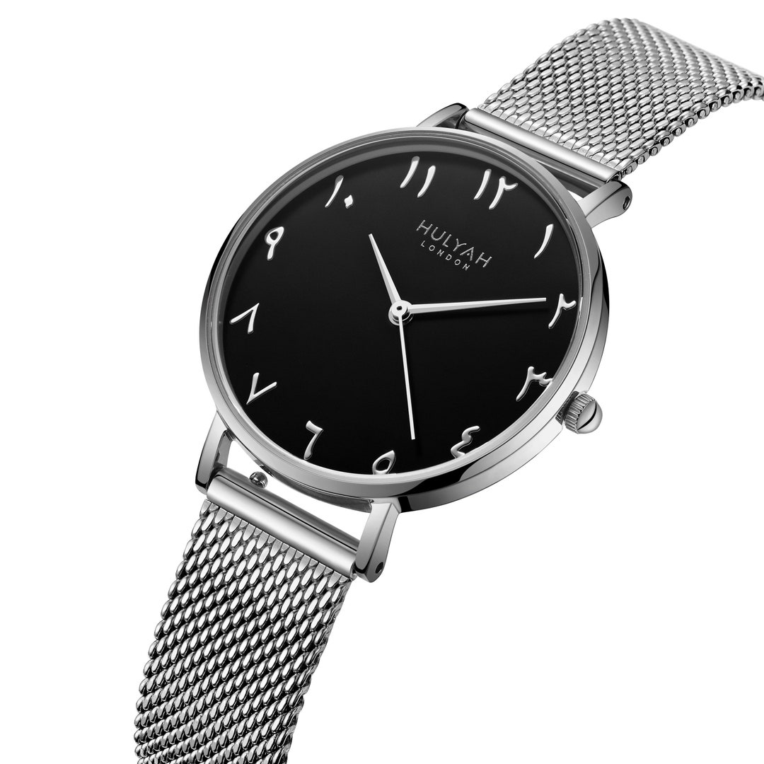 Silver Arabic Number Watches for Women, Islamic Gift Watch, Arabic ...