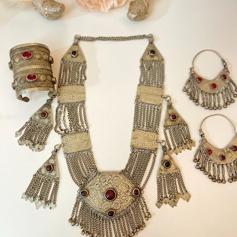 Turkmen Jewelry - Etsy