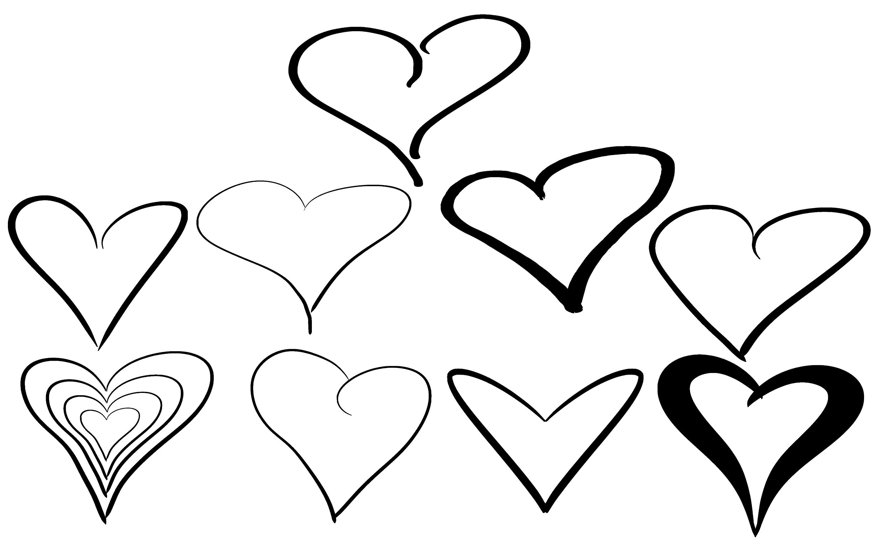 Digital Download Hearts Bundle Png, Svg, Eps, Dxf. Cricut, Silhouette ...