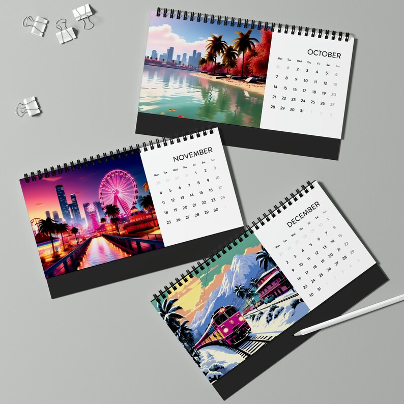 Simplex Desk Calendar GTA 2024 Desk Calendar, Illustrated Video Game ...