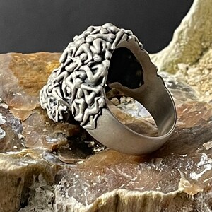 Sterling Silver Skull Ring for Men, Solid Silver Skull Ring Jewelry ...