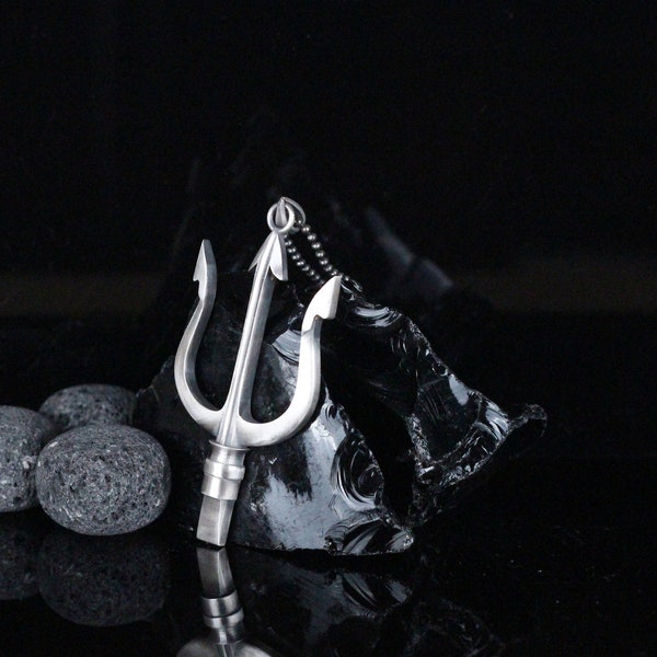 Trident Necklace - Etsy