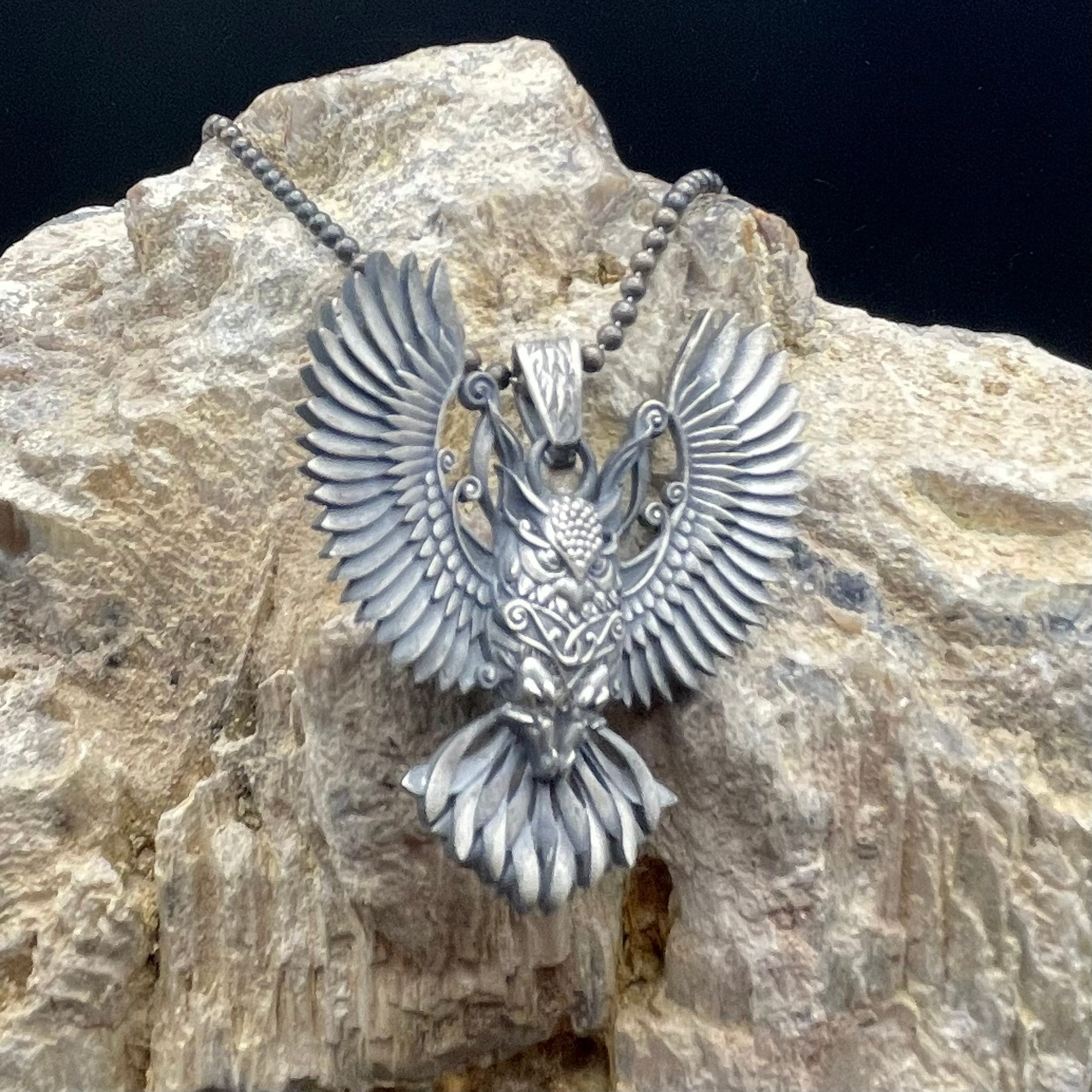 Sterling Silver Owl Necklace, Silver Owl Pendant for Animal Lovers ...