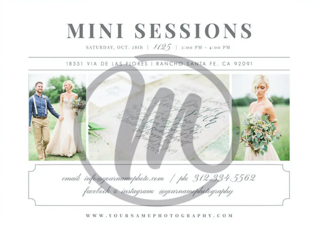 Photographer Mini Session - Design - Etsy