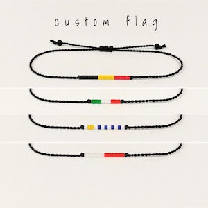 Custom Flag Bracelet Bolivia Greece Latvia Kazakhstan Ireland Mongolia ...