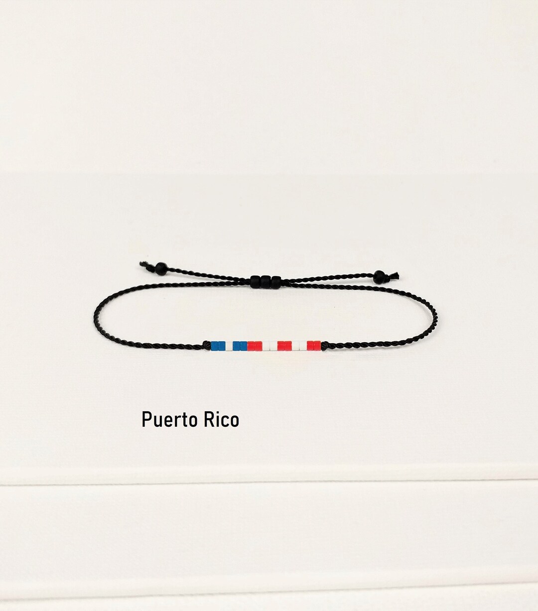 Flag of Puerto Rico Bracelet Friendship, Puerto Rican Flag Bracelet ...