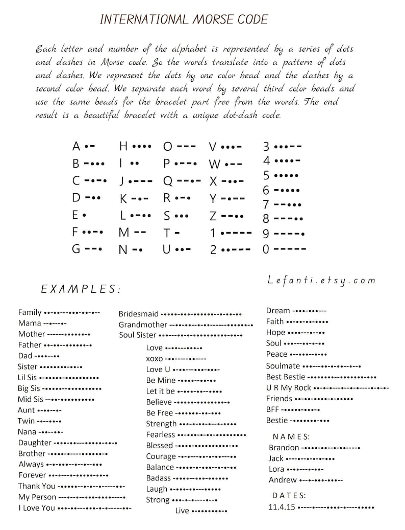 Morse Code Bracelet I'd Help You Bury the Body or Your Message ...