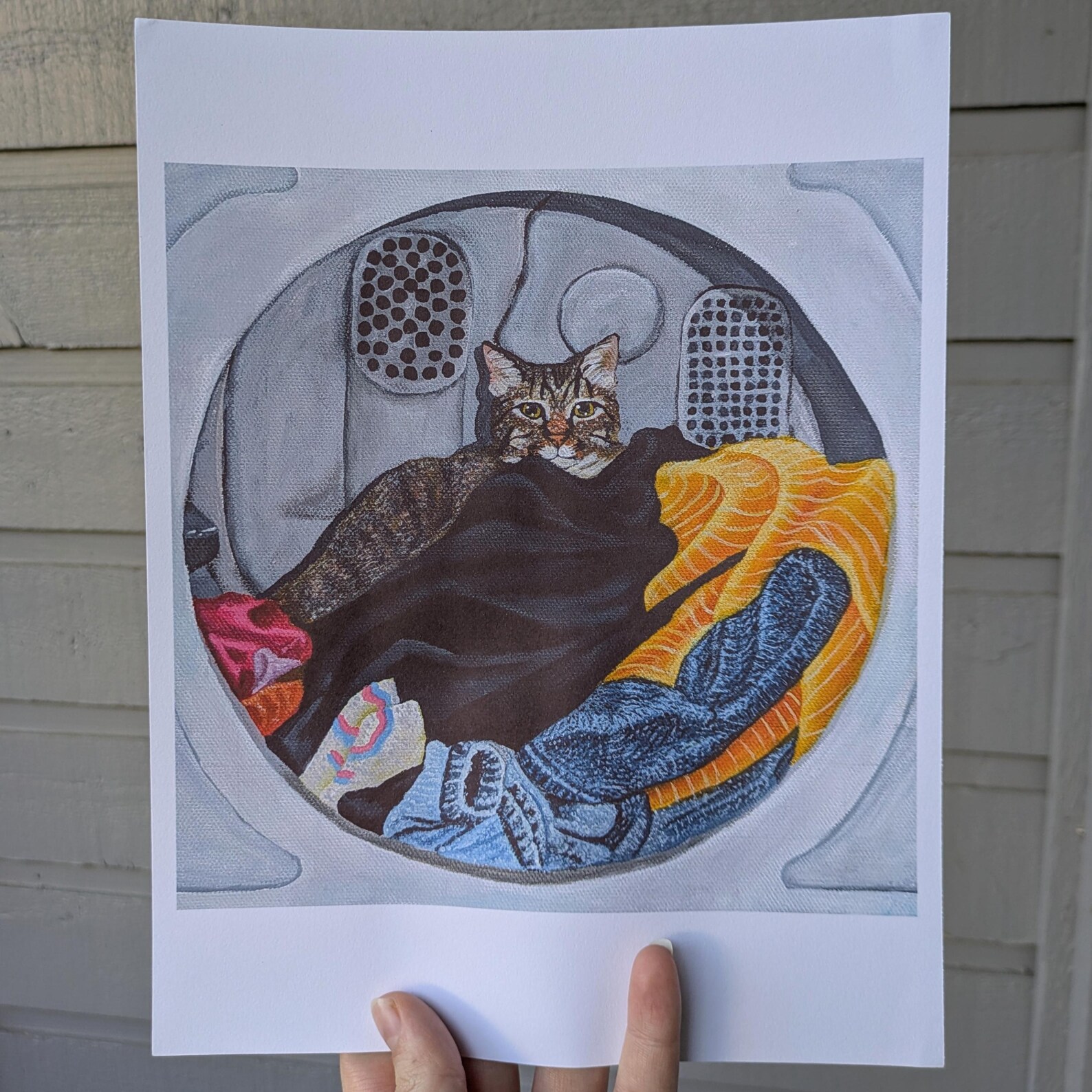 Cozy Cat Print - Etsy