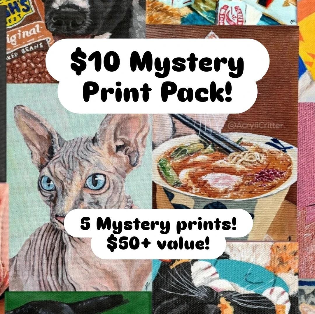 Mystery Print Packs - Etsy
