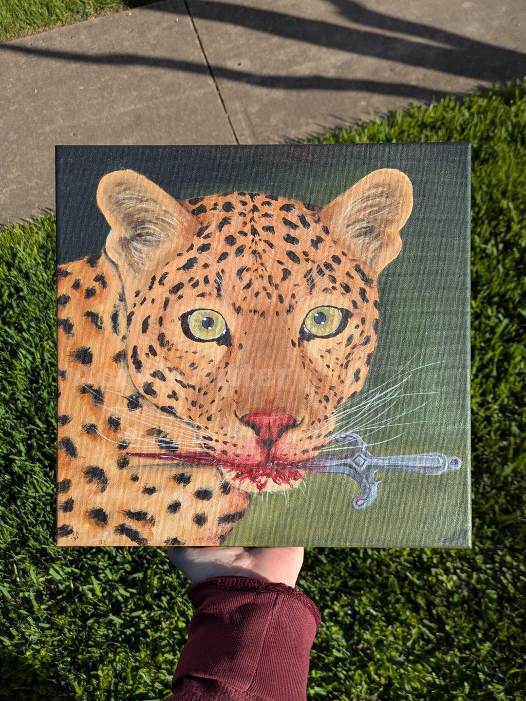 Maneater Original Painting - Etsy