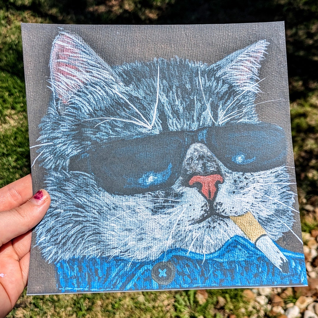 Cool Cat Print - Etsy