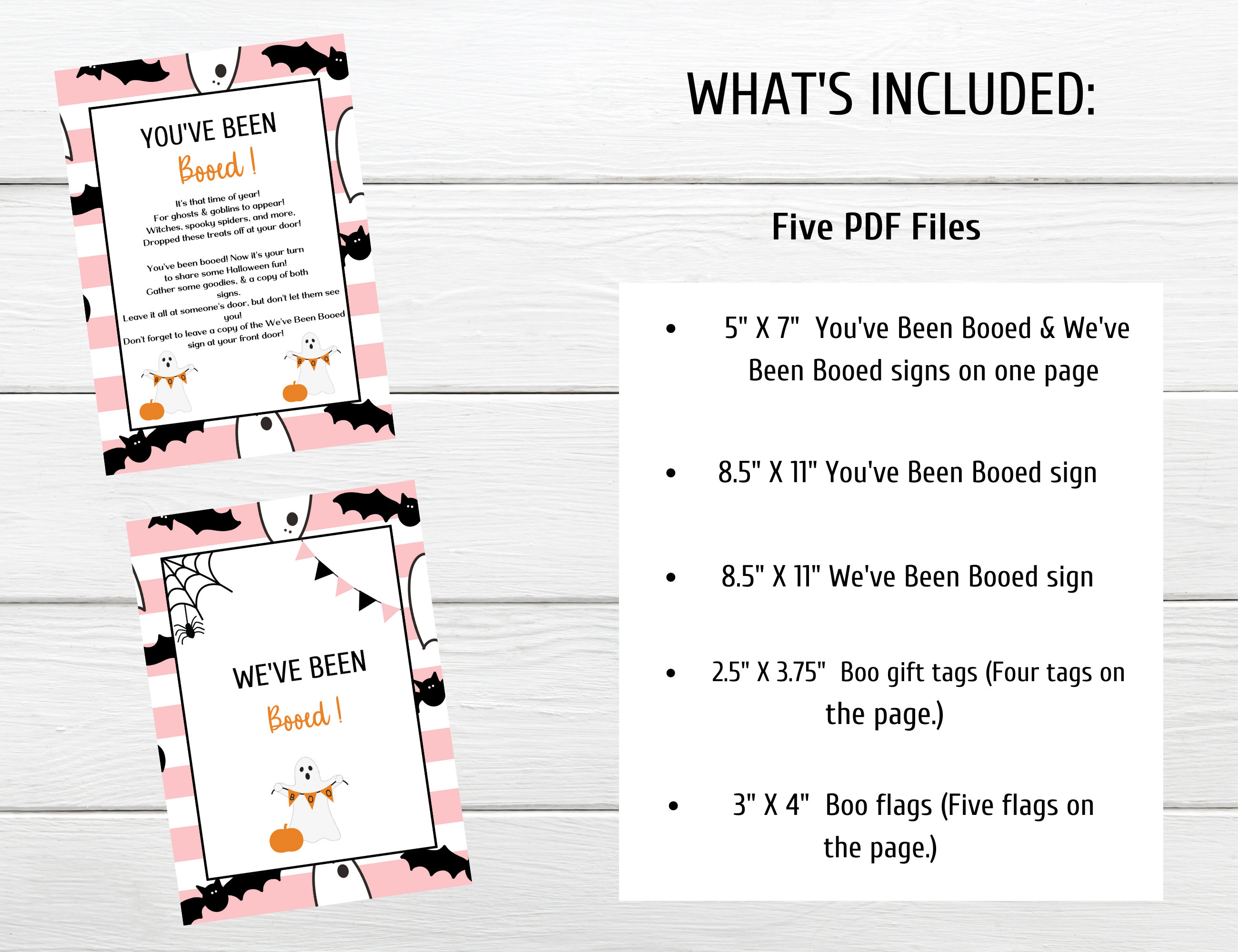 Youve Been Booed Weve Been Booed Booed Sign Youve Been - Etsy