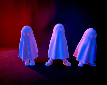 3D Printed Ghost Figure With Retractable Legs Unique Stand-up ...