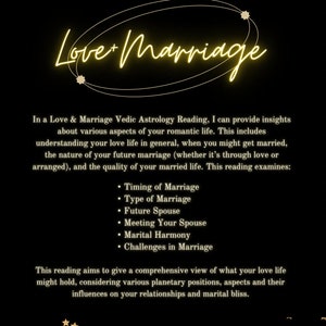 Love & Marriage Vedic Astrology Chart Reading. Relationship In-depth ...