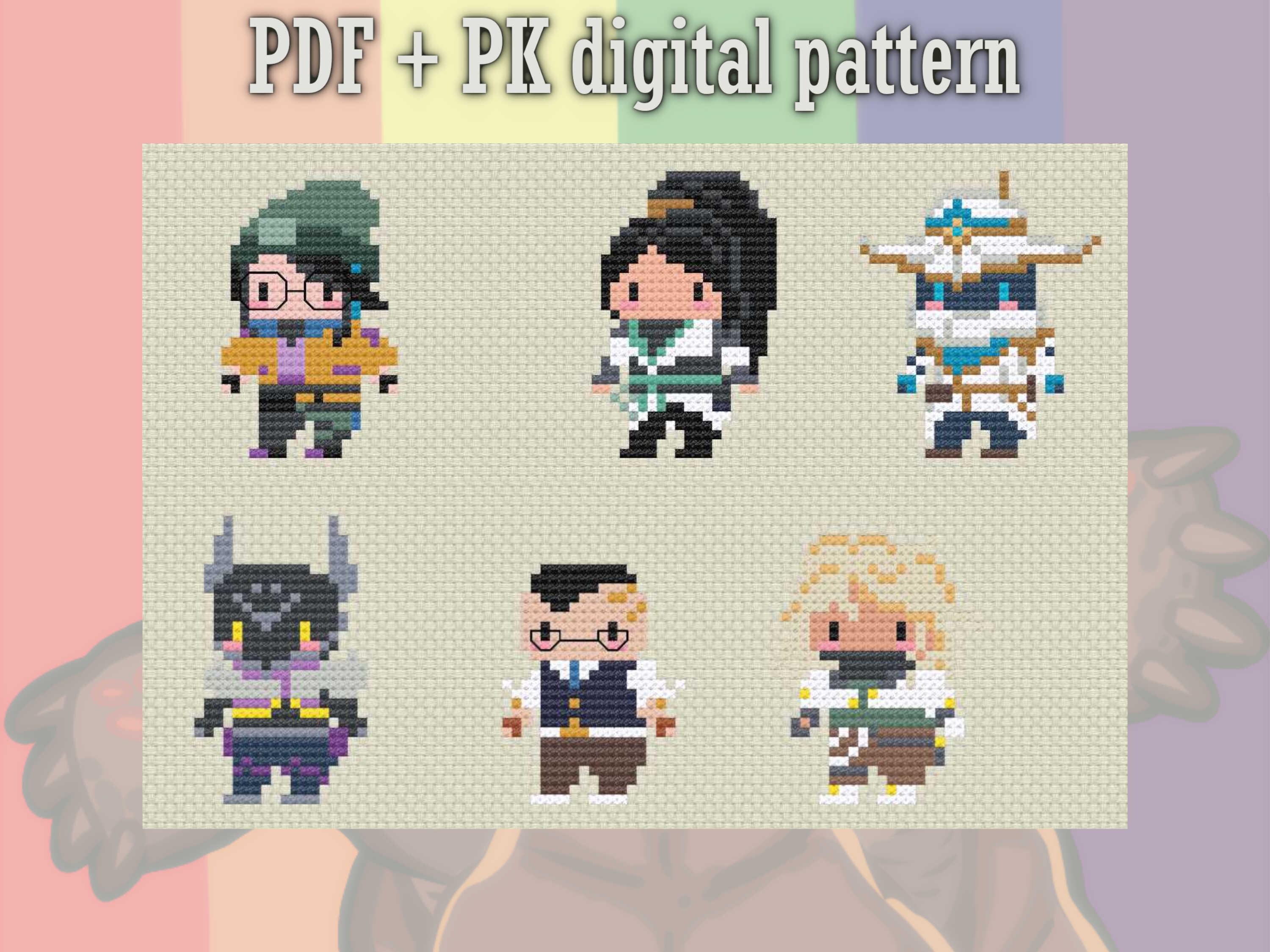Valorant Mini Agents All Sentinel Bundle Cross-stitch Digital PDF ...