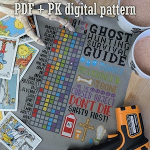 Phasmophobia Ghost Hunting Guide Evidence Chart Cross Stitch PDF ...