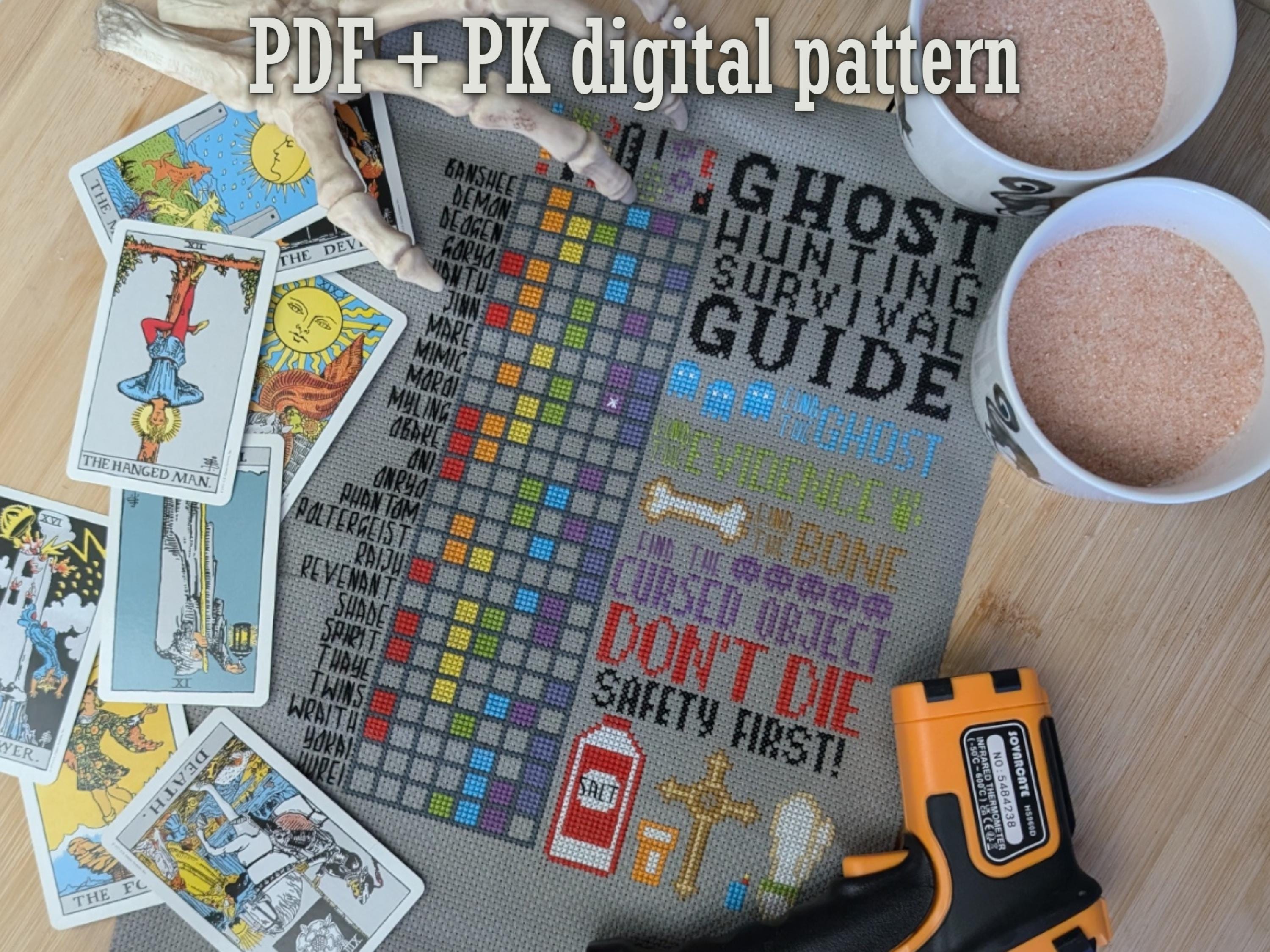 Phasmophobia Ghost Hunting Guide Evidence Chart Cross Stitch PDF ...
