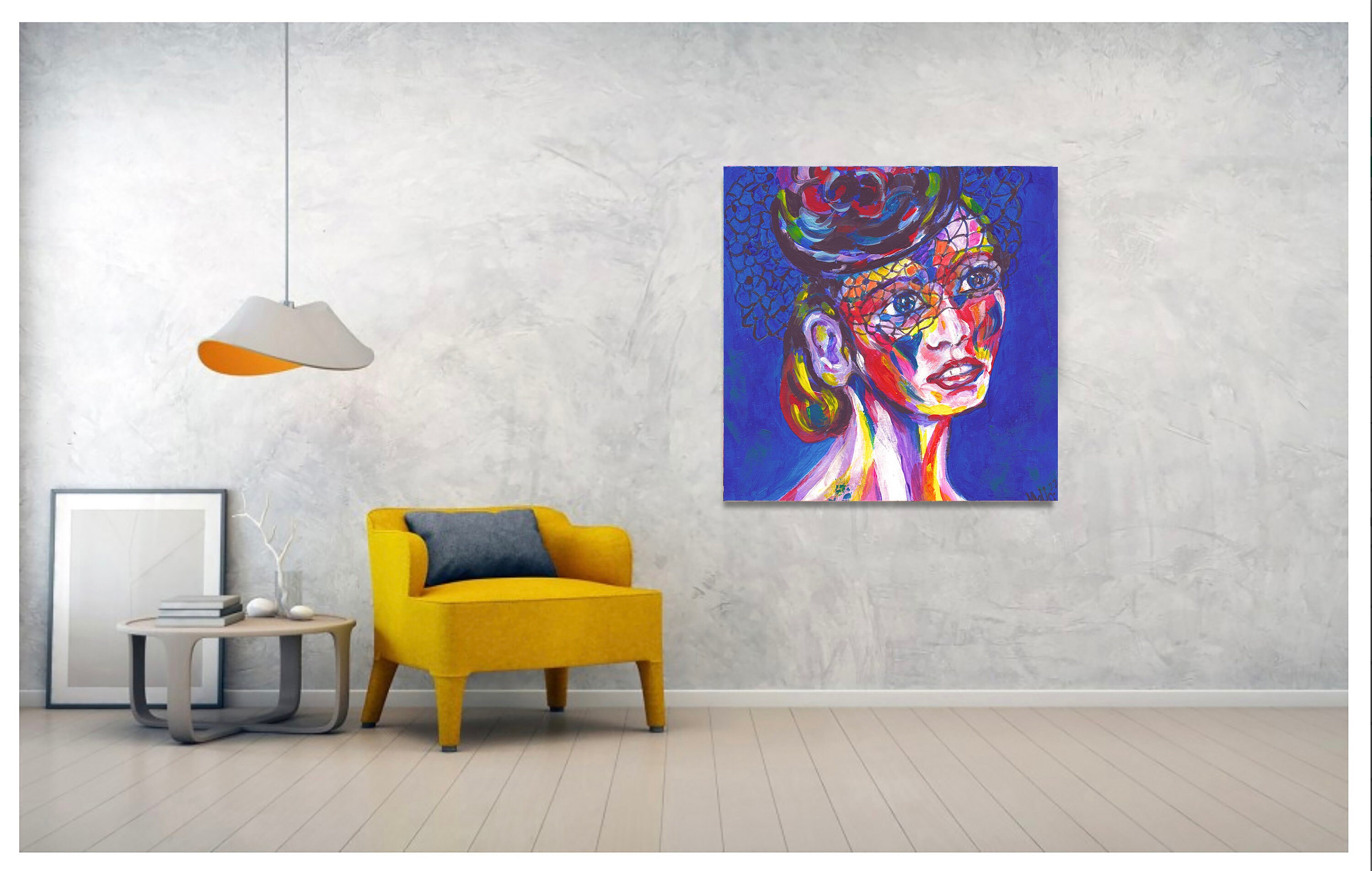 Clowness Abstract Pop Art Portrait High Quality Print From My - Etsy
