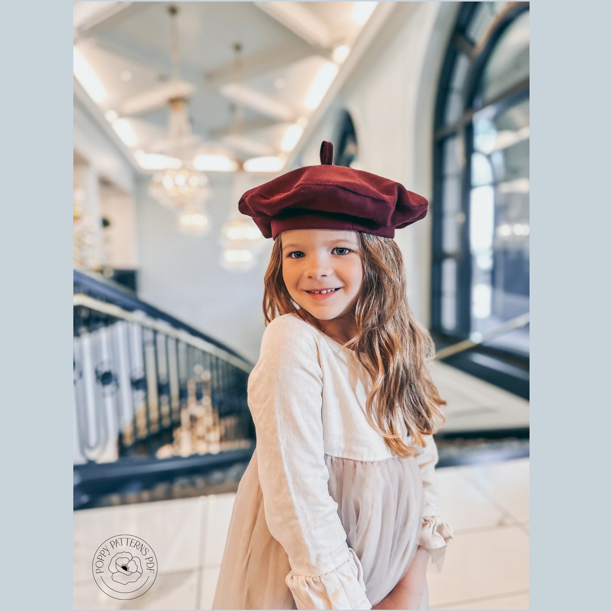 Kid's Beret Hat PDF Sewing Pattern US Letter Size - Etsy