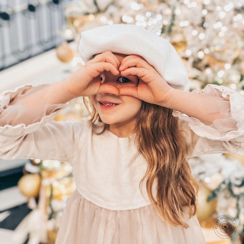 Kid's Beret Hat PDF Sewing Pattern US Letter Size - Etsy