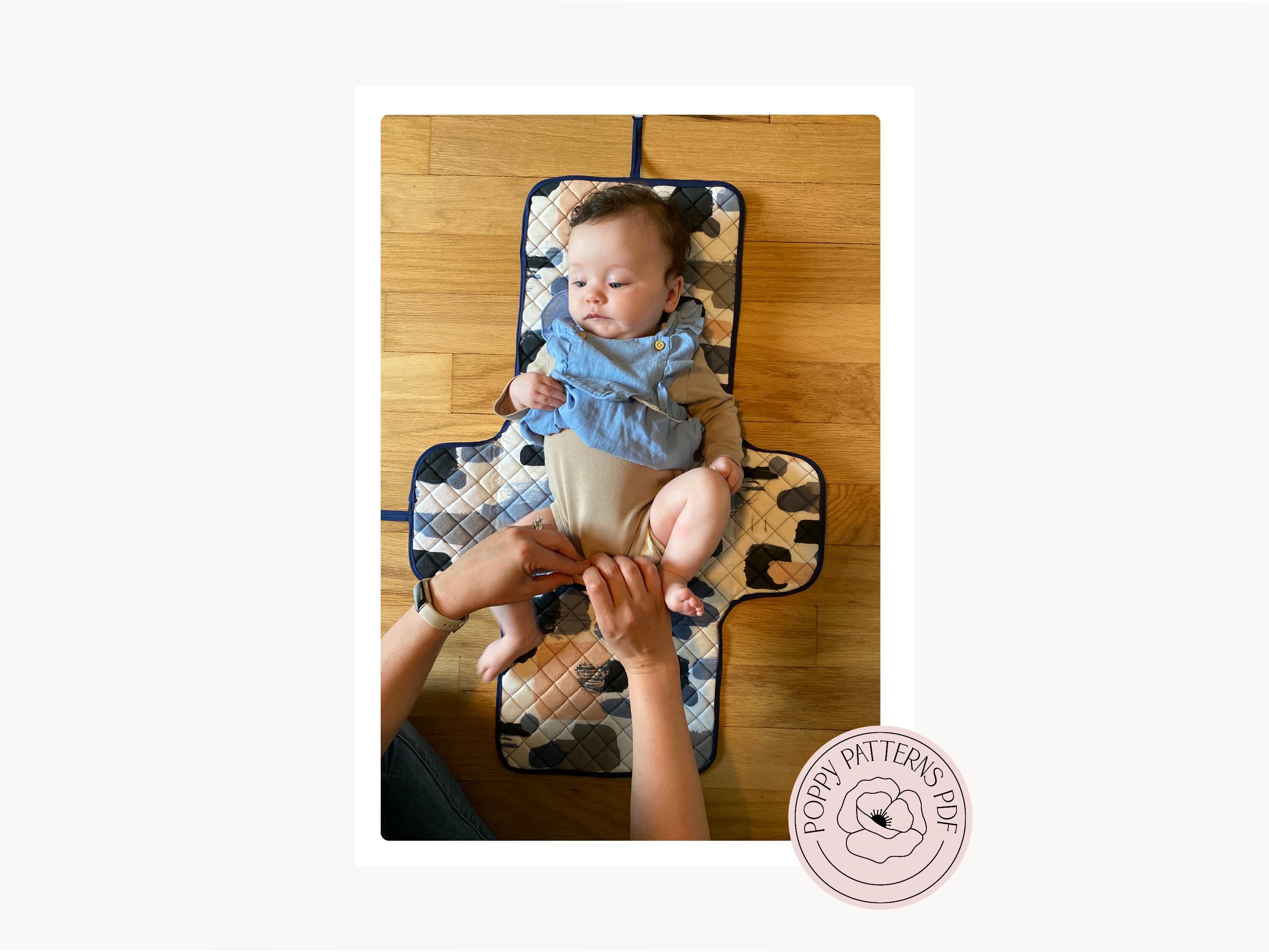 Diaper Changing Pad Sewing Pattern: Portable Design (PDF Pattern, US ...