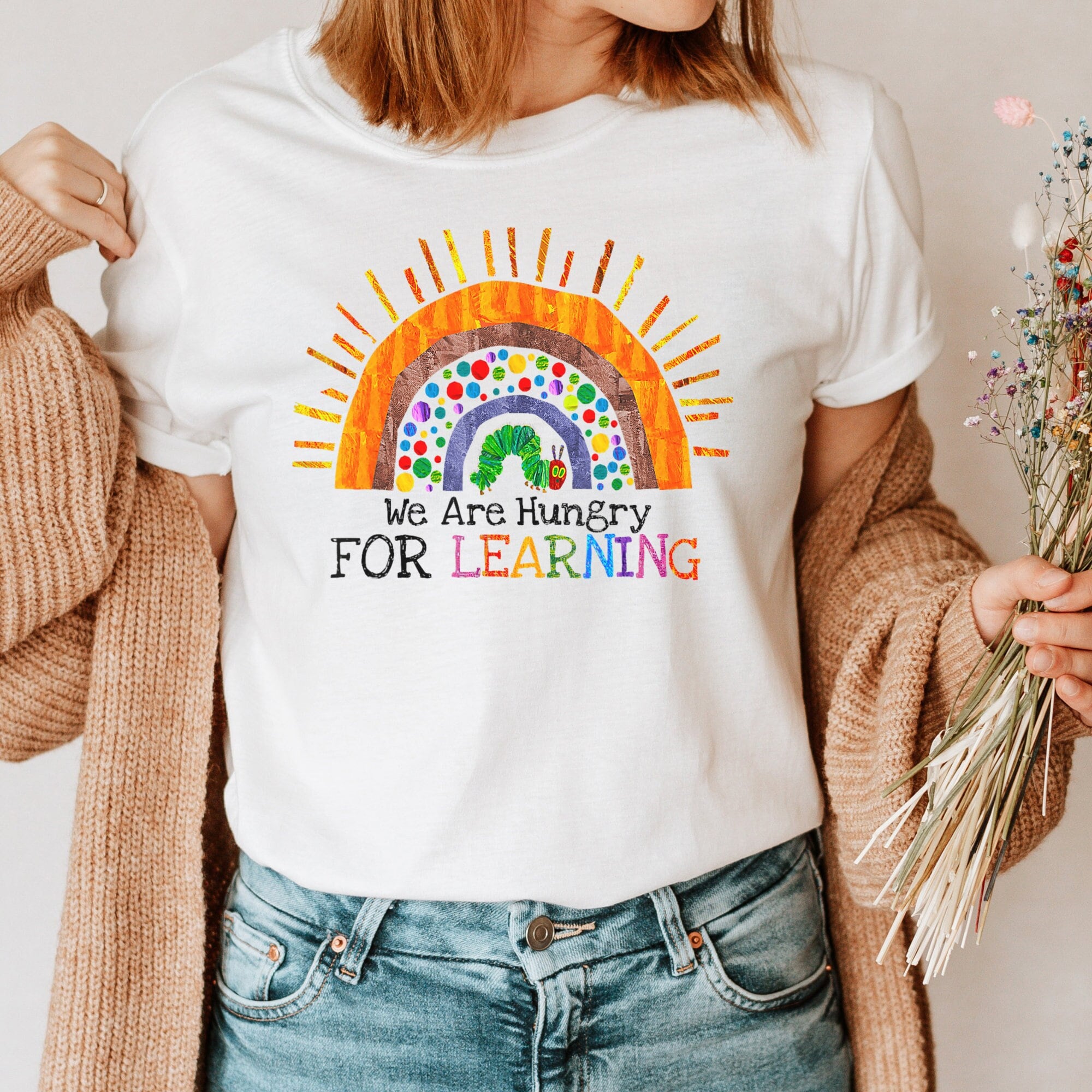 The Very Hungry Caterpillar Shirt, Teacher Shirt, Gift for Teacher ...