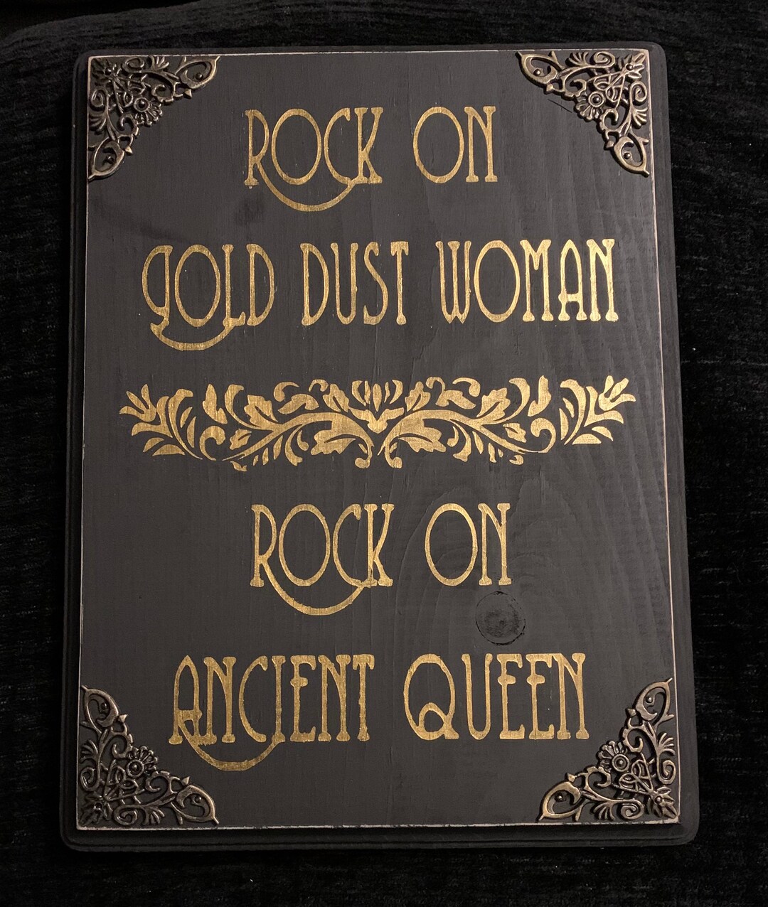 Gothic Wall Decor, Stevie Nicks, Rustic Wall Decor, Gold Dust Woman ...