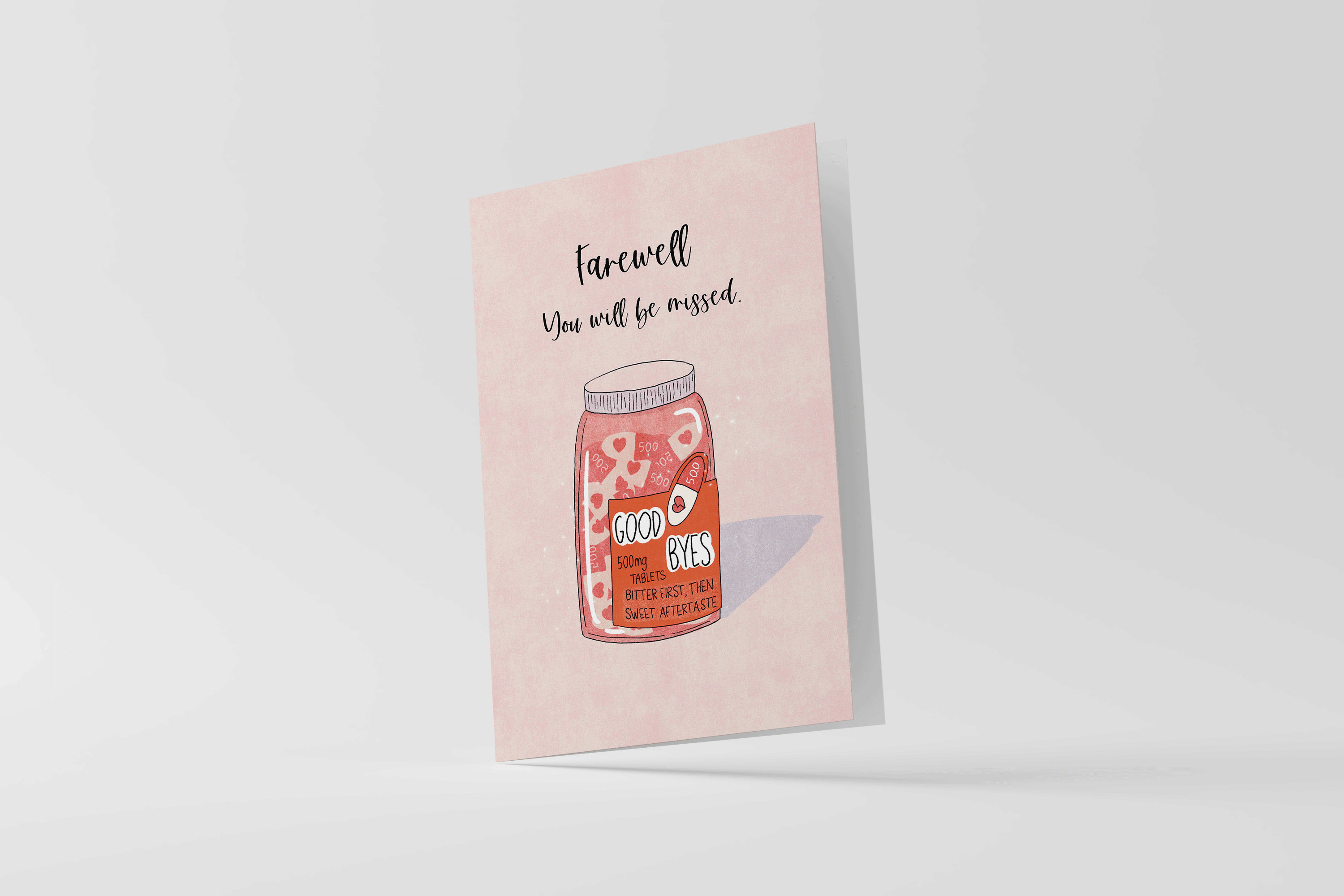 Farewell Card Goodbye Card so Long Card Adieu Card Bye Bye Card ...