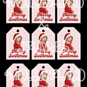 Printable Swiftie Gift Tags for Christmas Present Wrapping DIY Print at ...