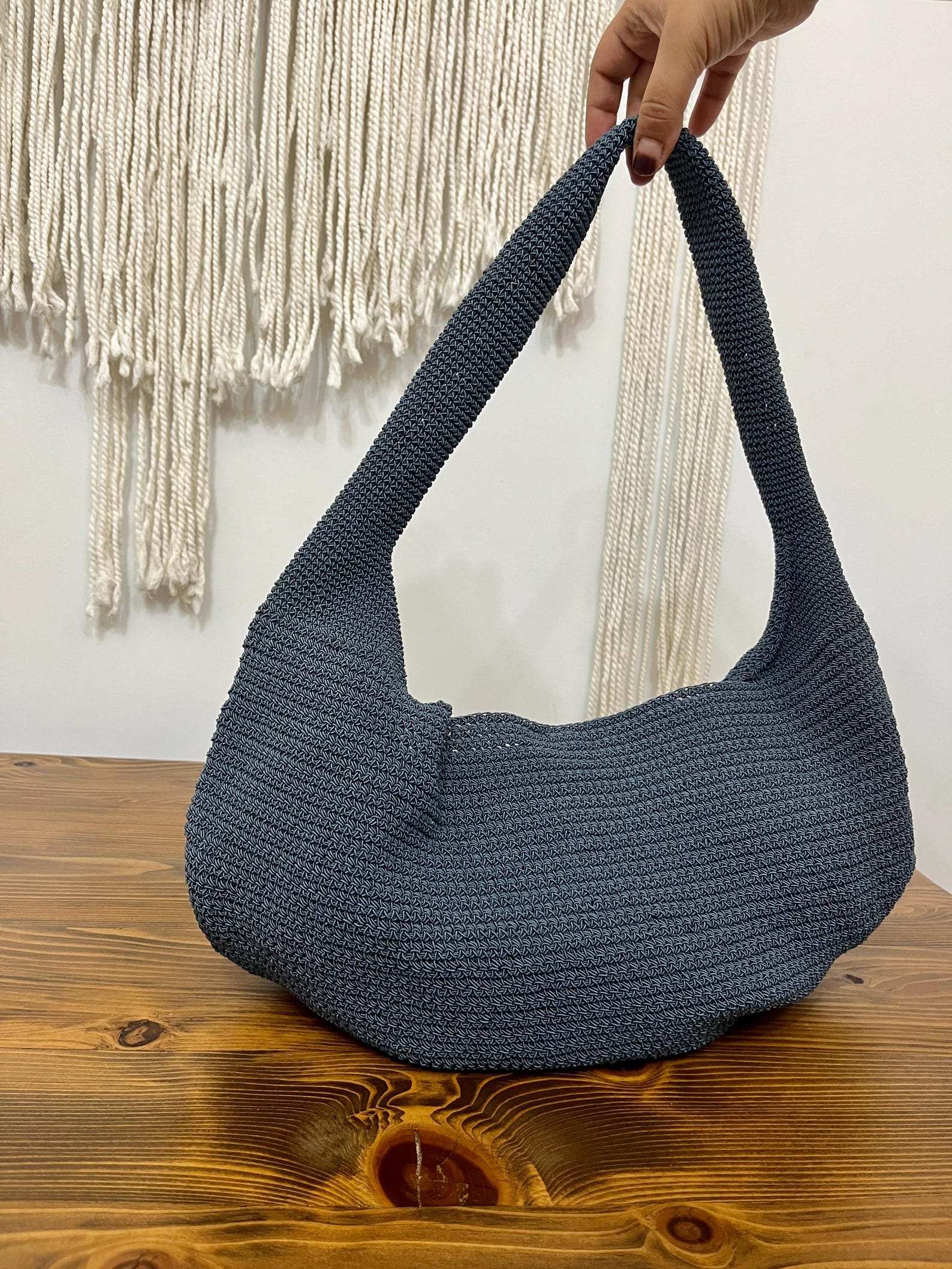 Serene Crochet Hobo Bag PDF Pattern | Crochet Bag Pattern , Shopping ...