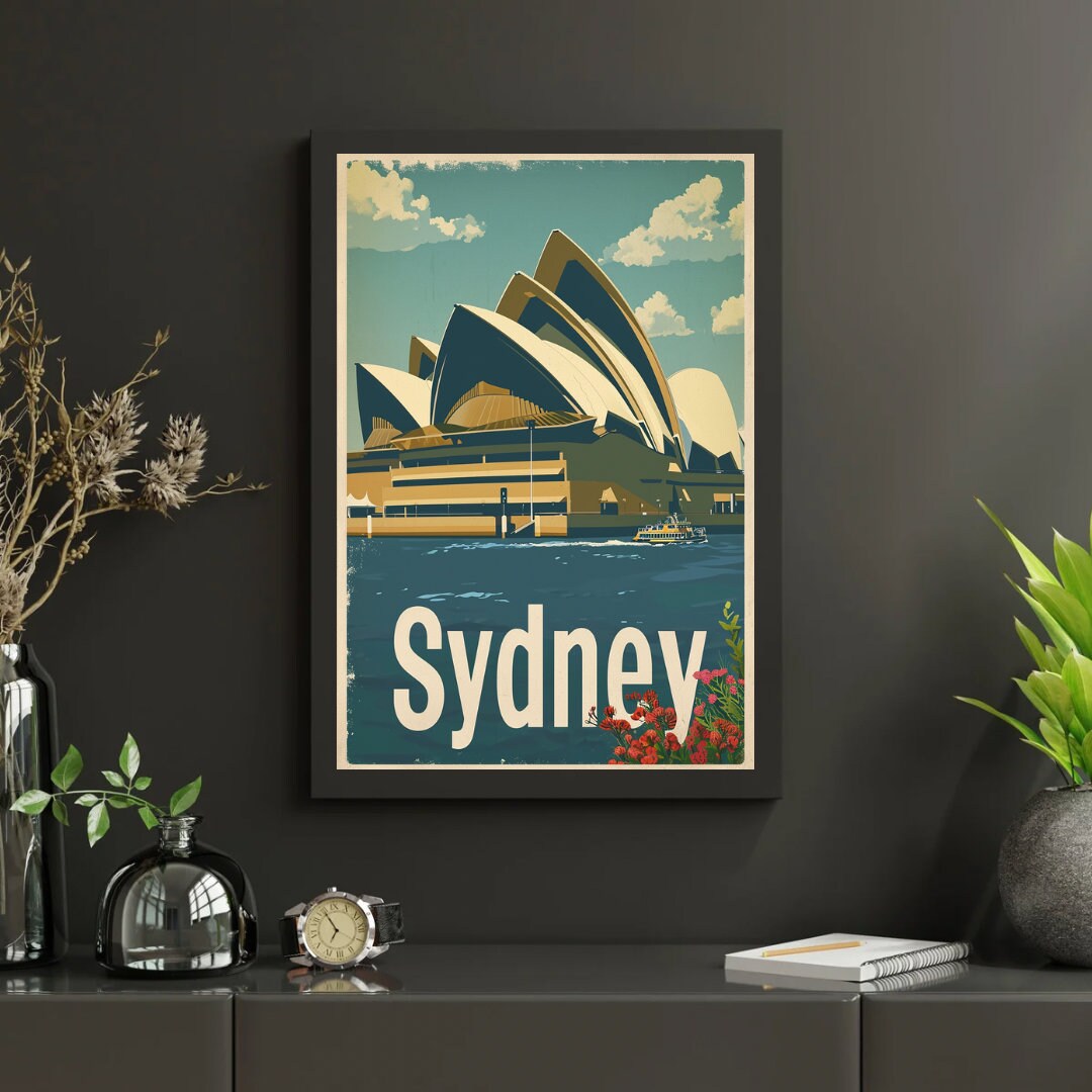 SYDNEY PRINTABLE Poster, Classic Print, Digital Art, Wall Art, Instant ...