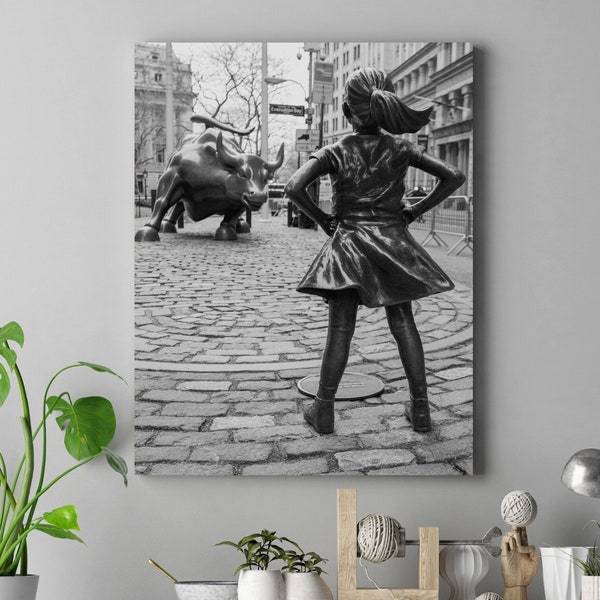 Fearless Girl Wall Art - Etsy