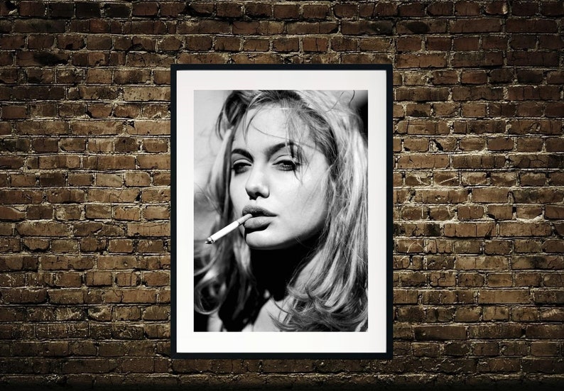 Angelina Jolie Poster Angelina Jolie Canvas Best Singer Etsy
