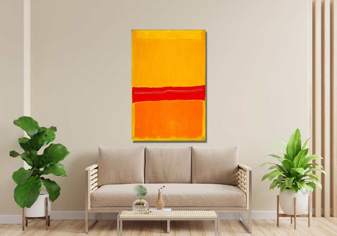 Mark Rothko Orange and Yellow and Red Painting Mark Rothko - Etsy