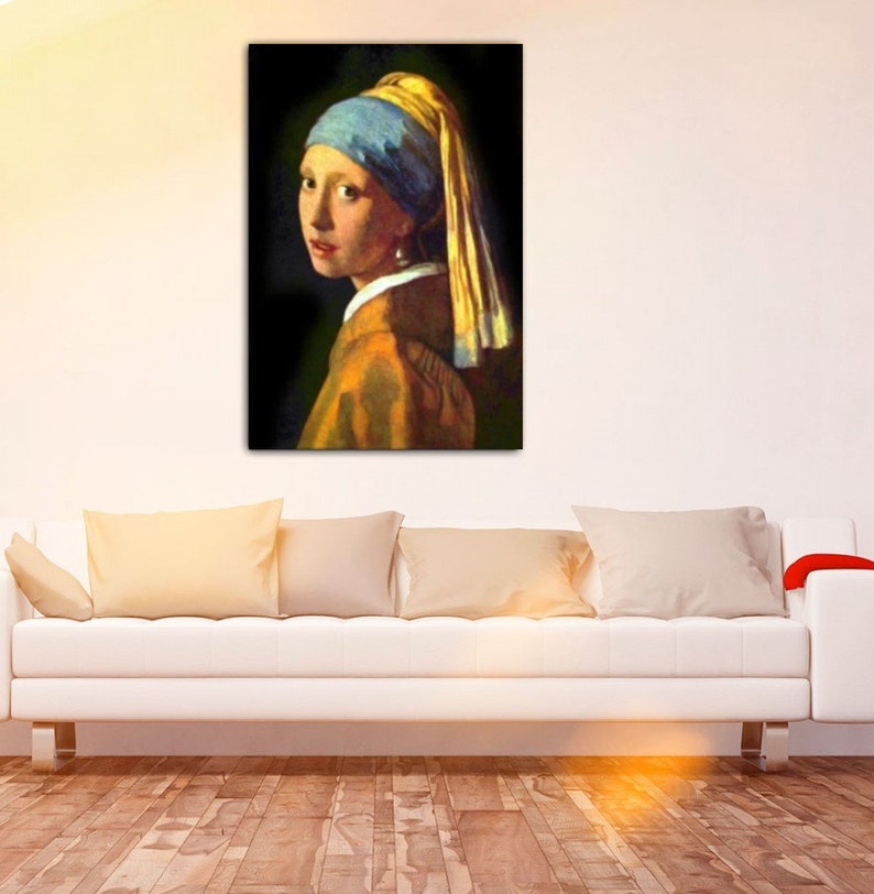 Johannes Vermeer Girl With a Pearl Earring Fine Art Famous - Etsy