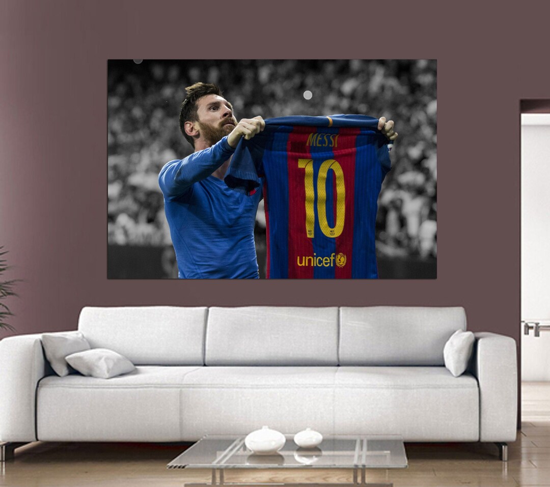 The Legend of Barcelona Art Lionel Messi Canvas Barcelona - Etsy